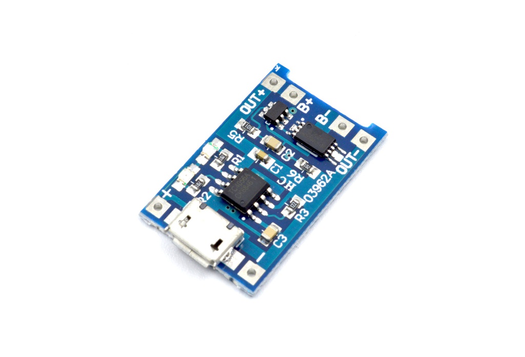 Módulo TP4056 1A cargador batería Li-ion | Formación STEAM - gestión